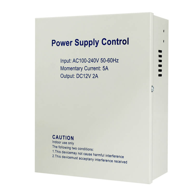 12V Power Supply Box with Battery Lead for Access Control System