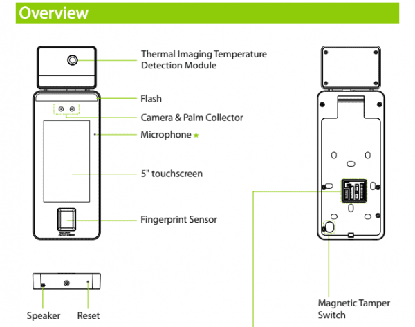 SFace V5L TI Face Access Control with Thermal Imager