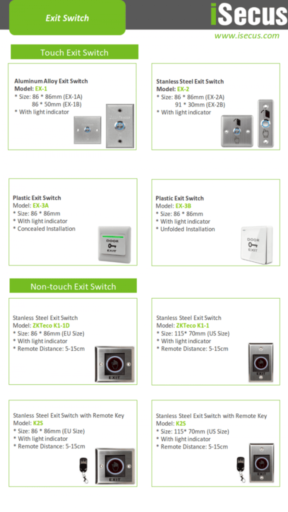 ZKTeco K1-1 Non-touch Exit Switch - iSecus, One-stop Supplier of Security ZKTeco K1-1 Non-touch Exit Switch - iSecus, One-stop Supplier of Security
