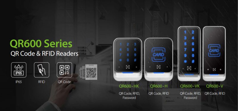 QR600 QR, MF and NFC Reader for Access Control/iSecus