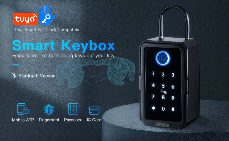 Smart Fingerprint Key Lockbox KL300 with bluetooth - Tuya Smart, TTLock