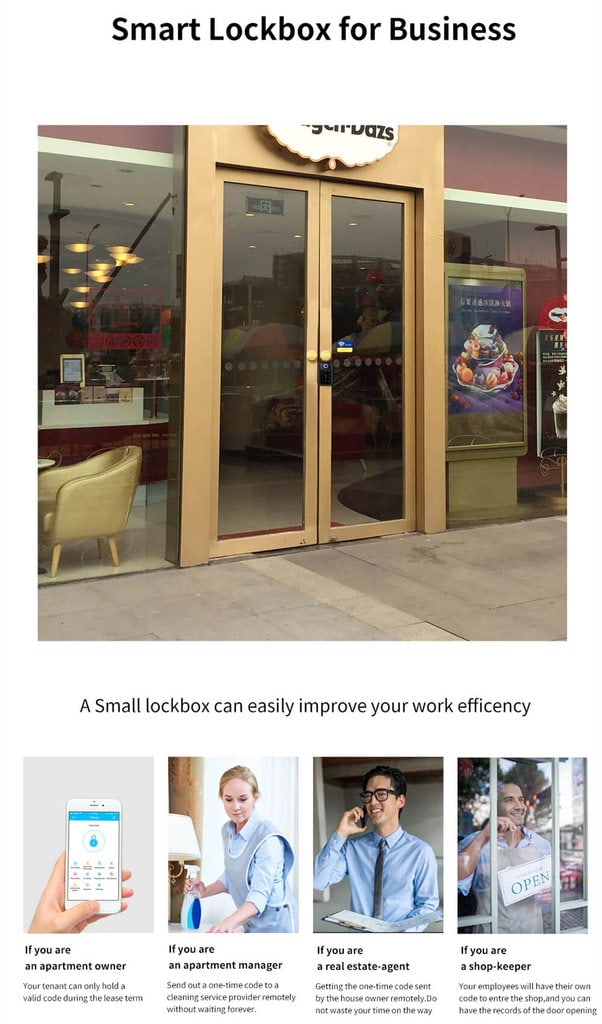 Smart bluetooth Key Lockbox, works with Tuya and TTLock /iSecus China